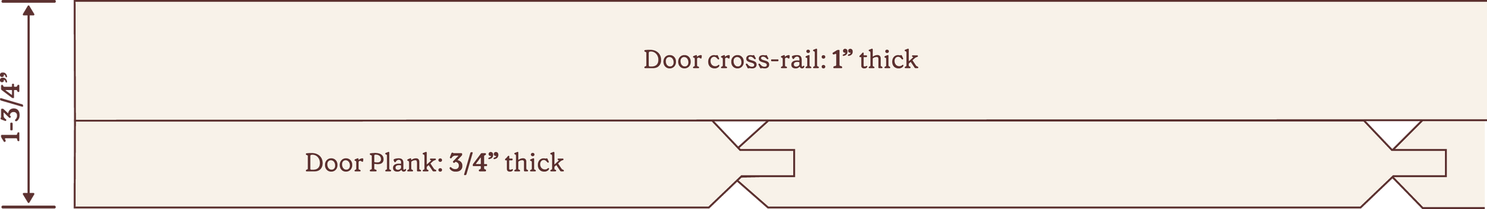 Barn Craft Midrail Plank Barn Door - Either Rustic Or Modern Look ...
