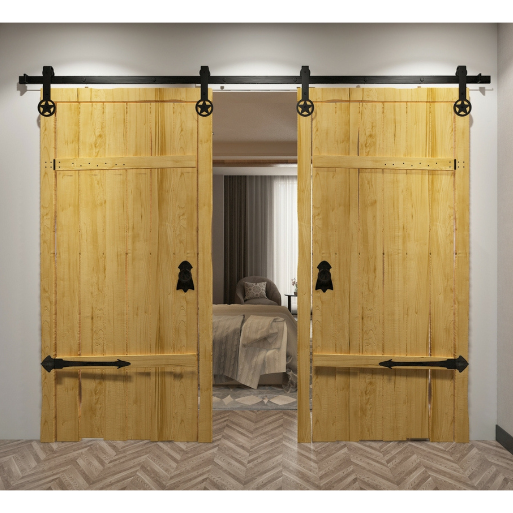 Frontier Star Single/Double Barn Door Hardware Kit – Dusty's Rustic ...