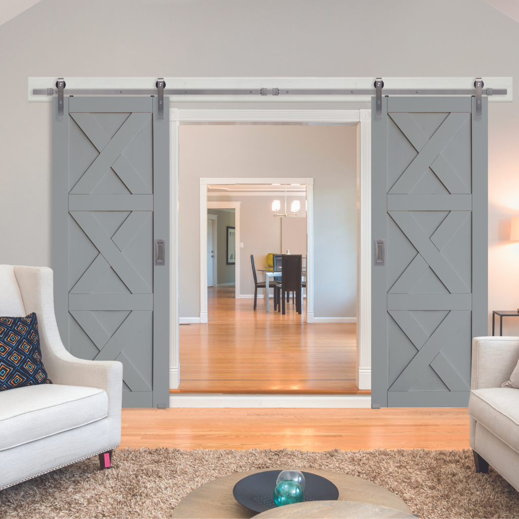 BarnCraft Triple X MDF Barn Door – Dusty's Rustic Rolling Doors