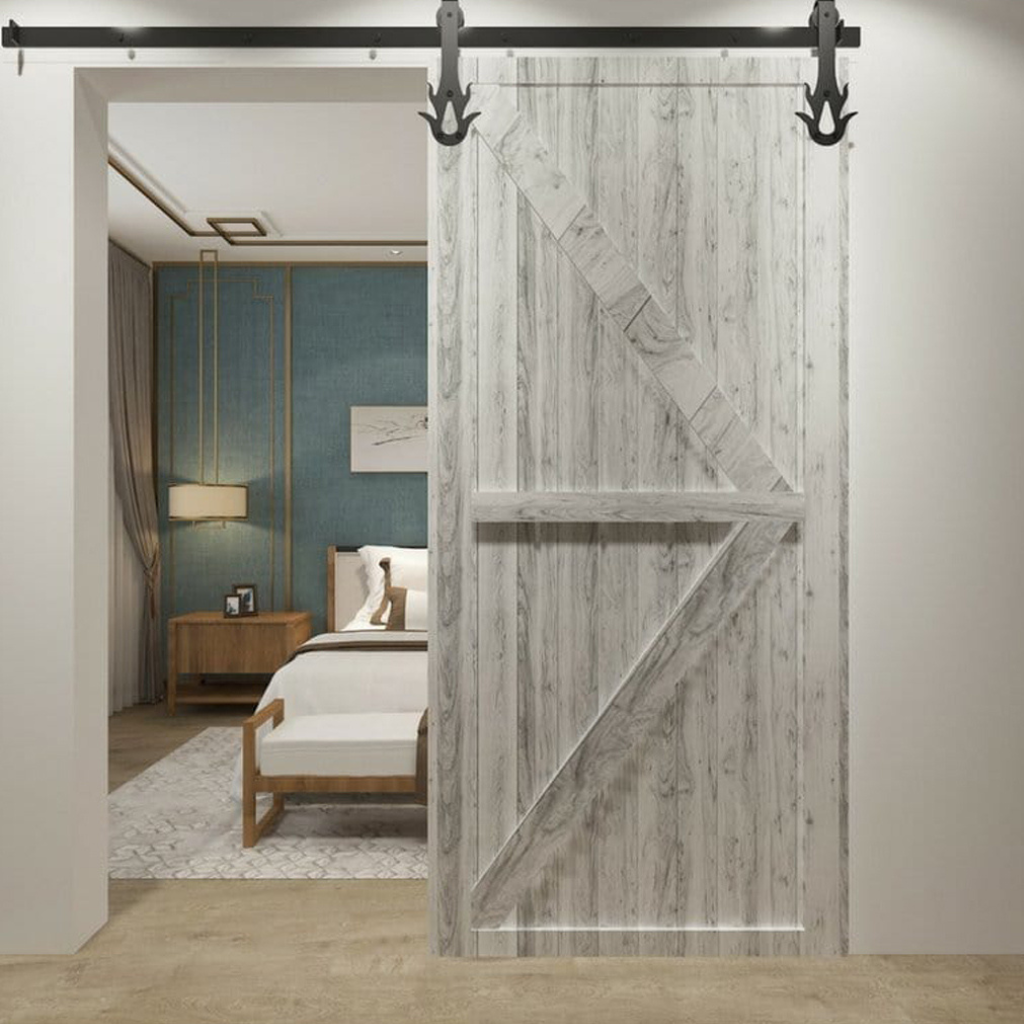 Fireball Single/Double Barn Door Hardware Kit – Dusty's Rustic Rolling ...