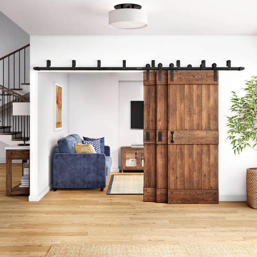 Triple Bypass Barn Door Hardware Kits Dustys Rustic Rolling Doors