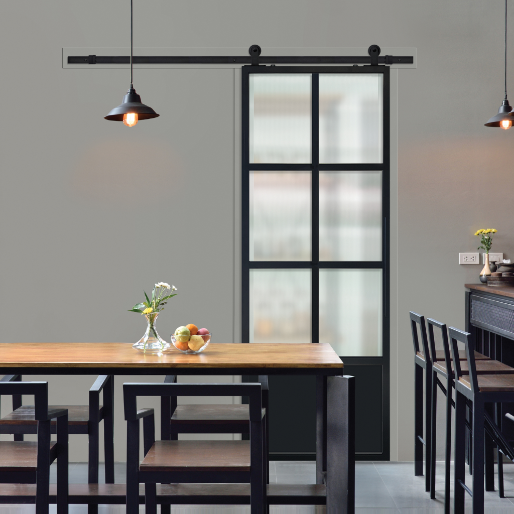 BarnCraft French Metal Barn Door - 6 Lites – Dusty's Rustic Rolling Doors