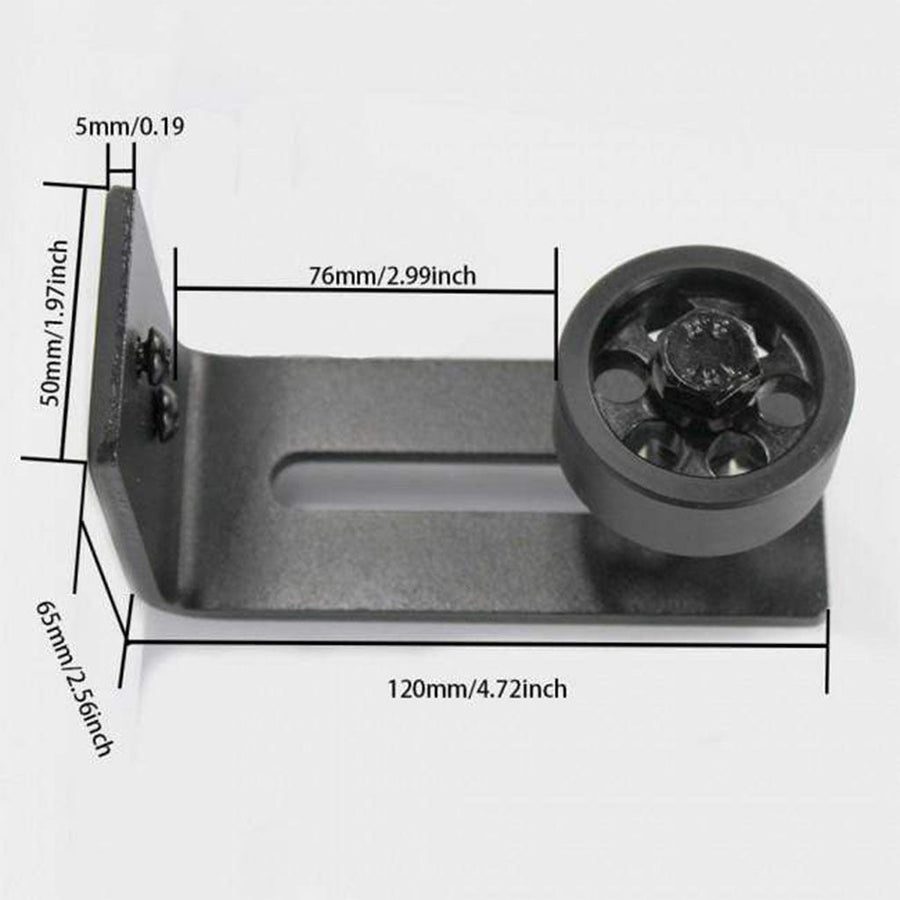 Wall Mounted Adjustable Wheel Door Guide – Dusty's Rustic Rolling Doors